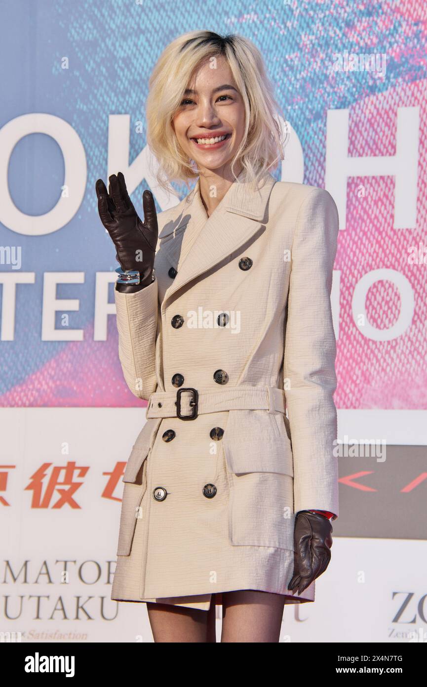 Thai actress Kitty Chicha Amatayakul attends the Yokohama International Film Festival opening ...