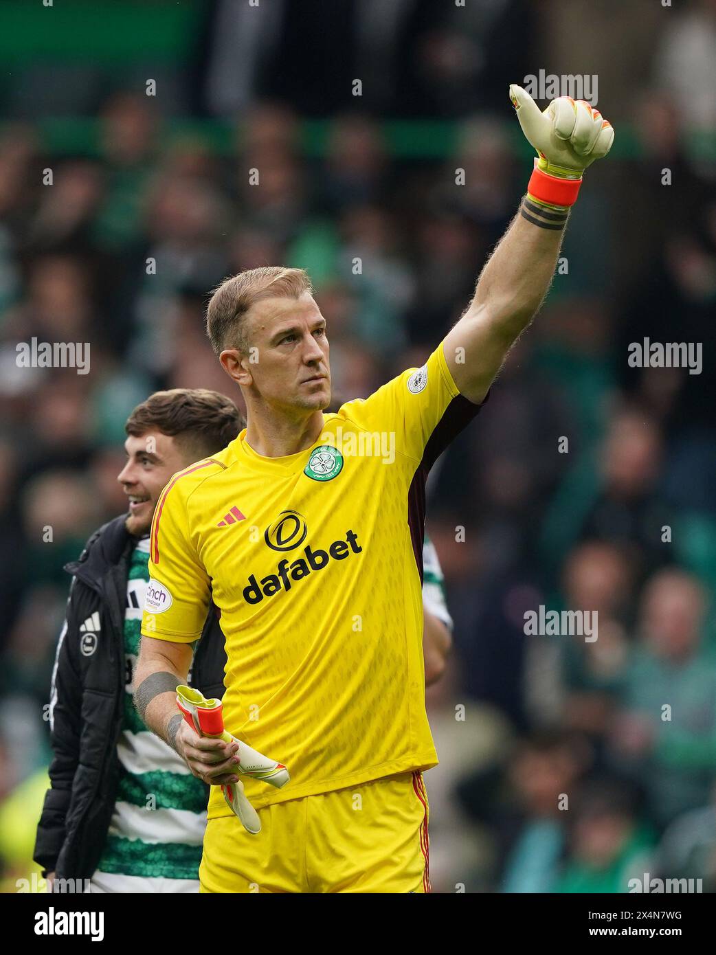 Celtic goalkeeper Joe Hart after their side’s victory in the cinch ...