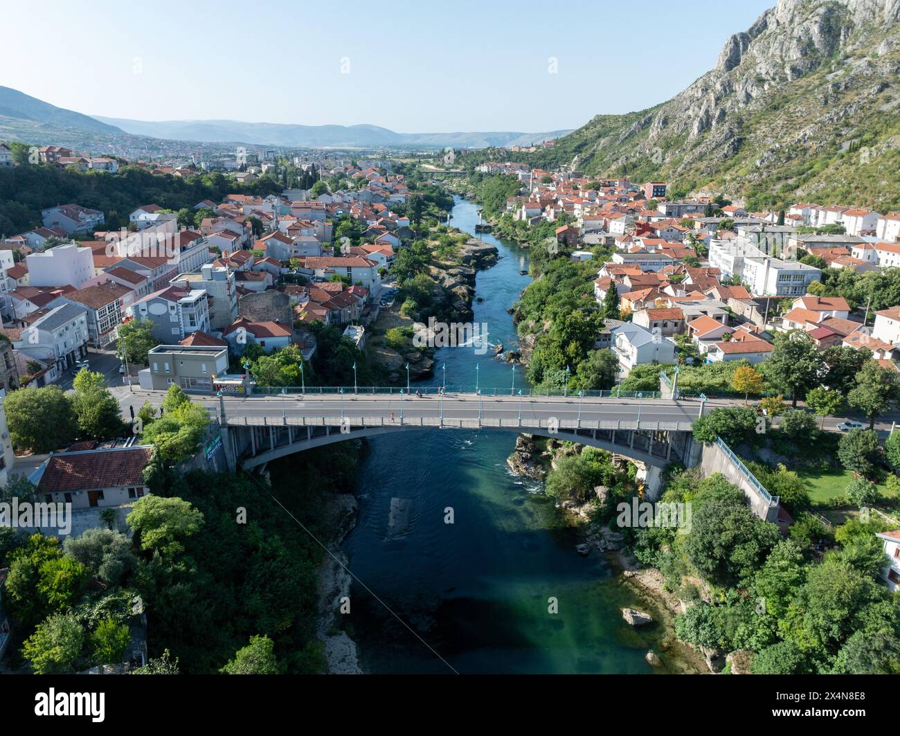 Scenery Of Mostar City In Southern Bosnia And Herzegovina View Of