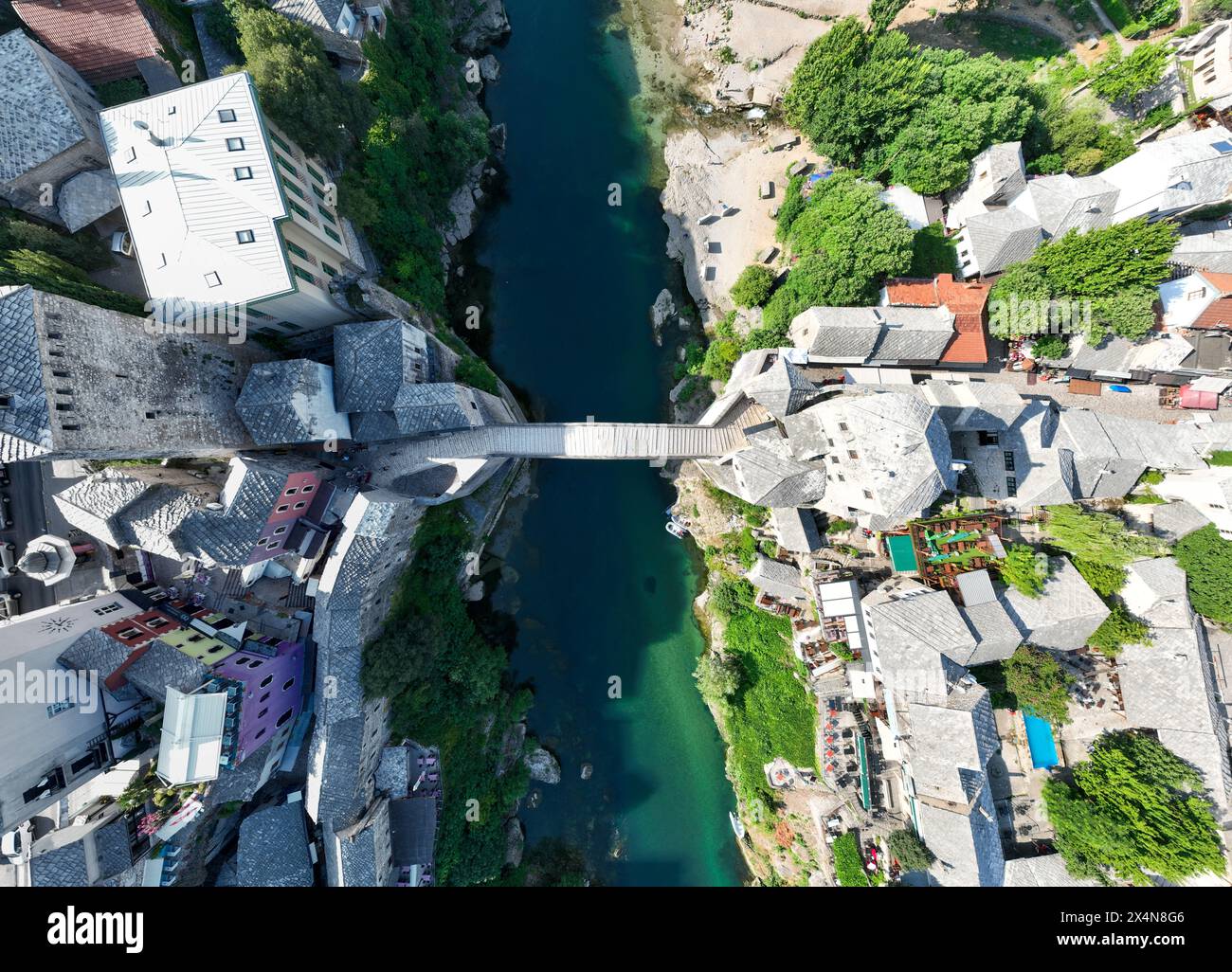 The Old Bridge, Mostar, Bosnia-Herzegovina. The reconstructed Old ...