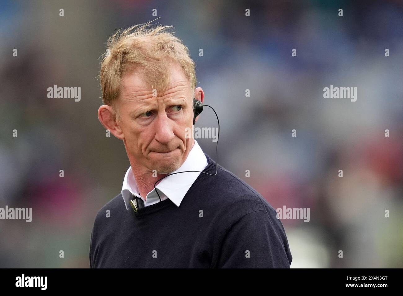 Leinster Rugby’s Head Coach Leo Cullen (left) before the Investec ...