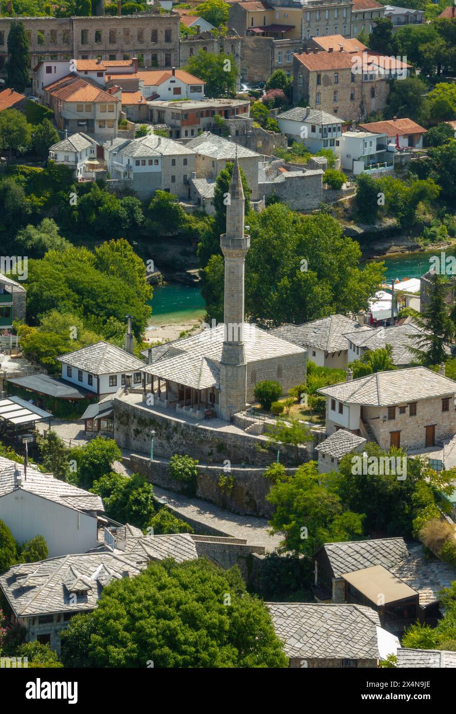 Hadzi-Kurt Mosque in the city of Mostar, Bosnia-Herzegovina Stock Photo ...