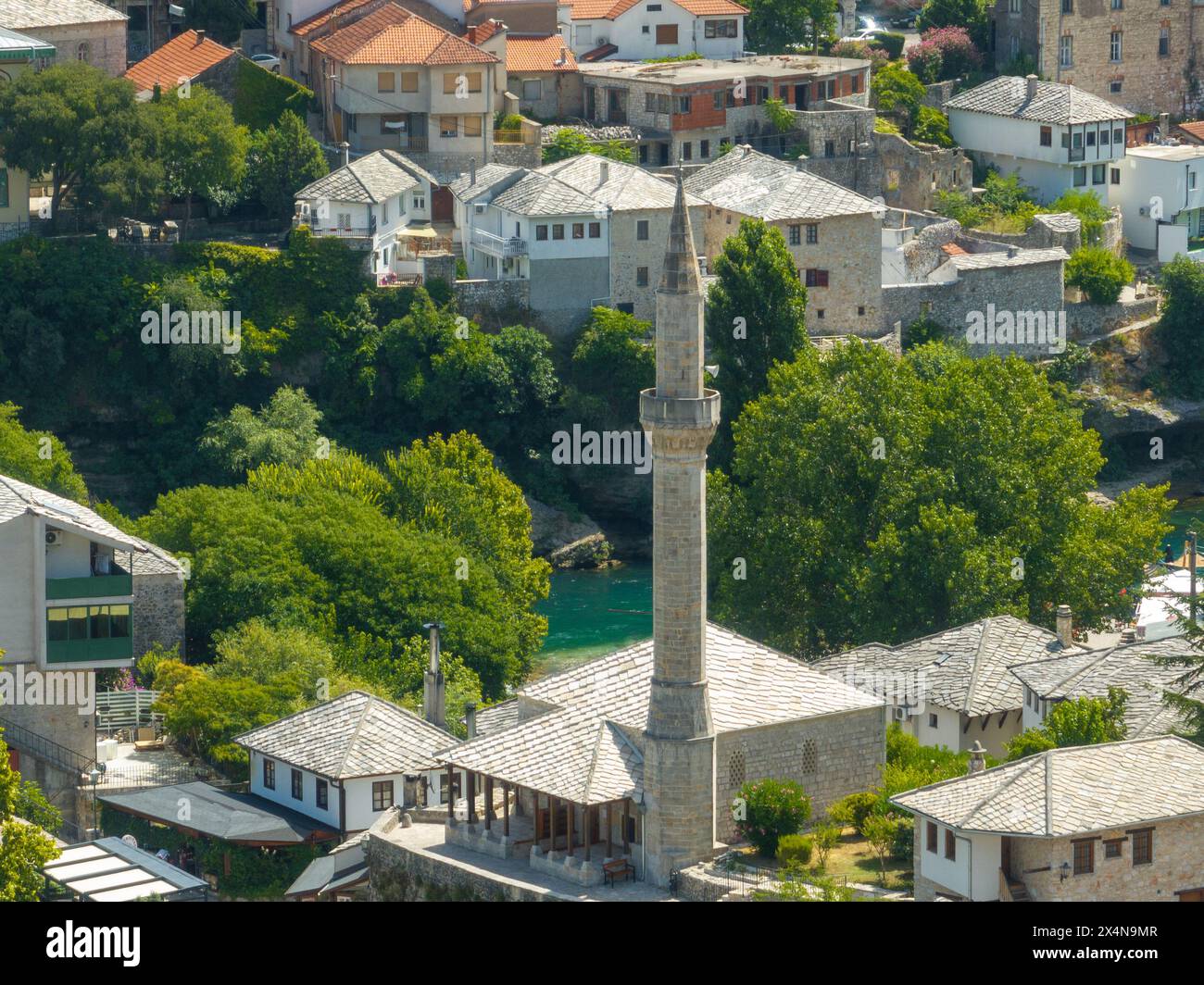 Hadzi-Kurt Mosque in the city of Mostar, Bosnia-Herzegovina Stock Photo ...