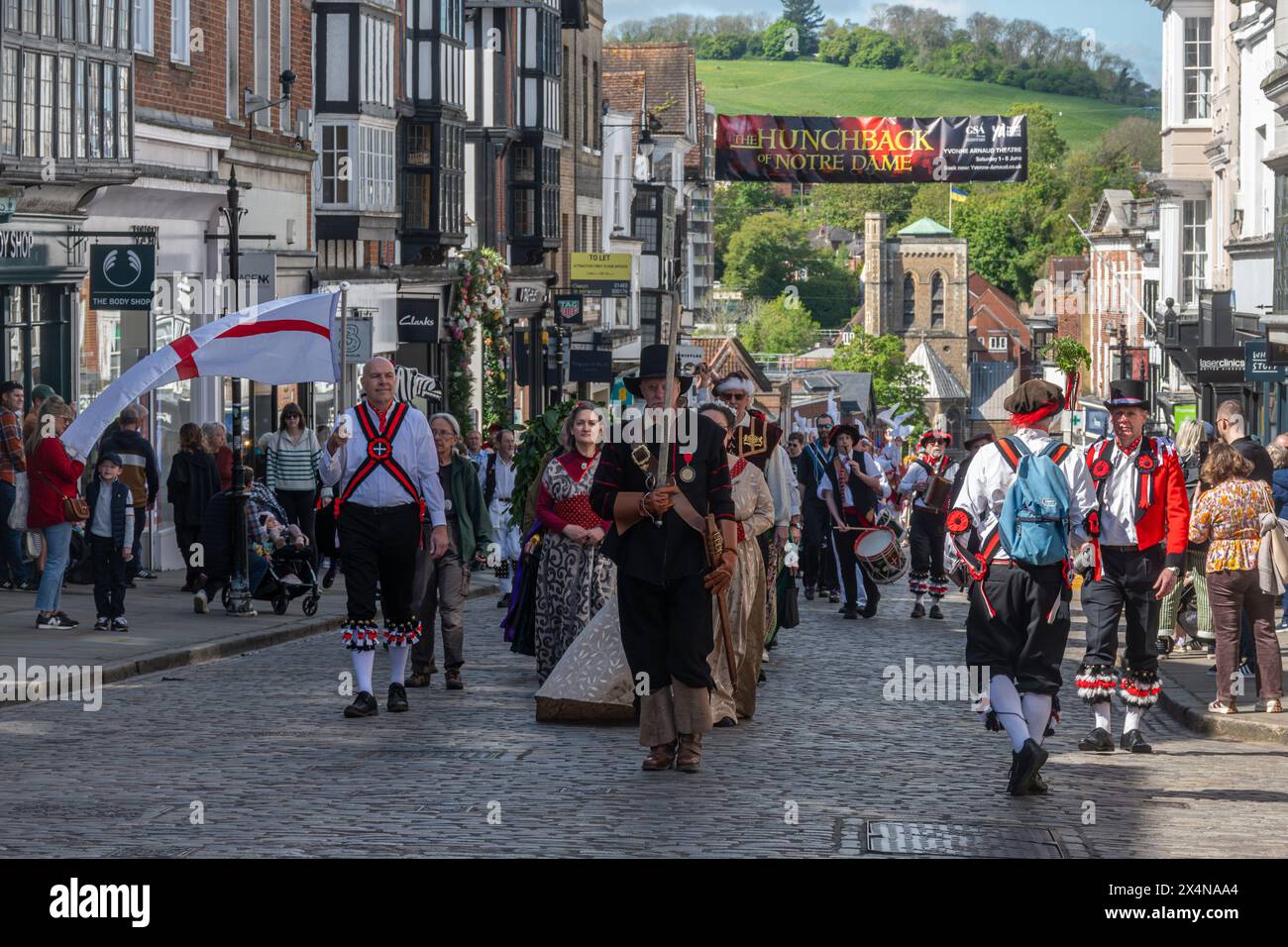 May 4th 2024. The Guildford Summerpole Festival took place in the town ...