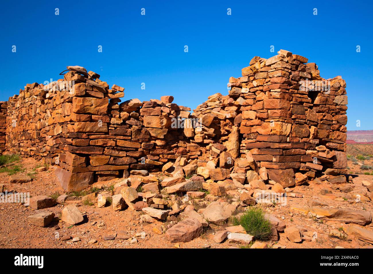Fort ruins, Fort Pearce Historic Site, St. George Bureau of Land ...