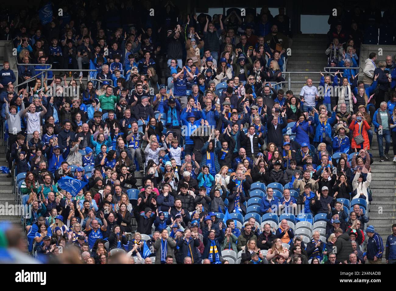 Leinster Rugby supporter before the Investec Champions Cup semi-final ...