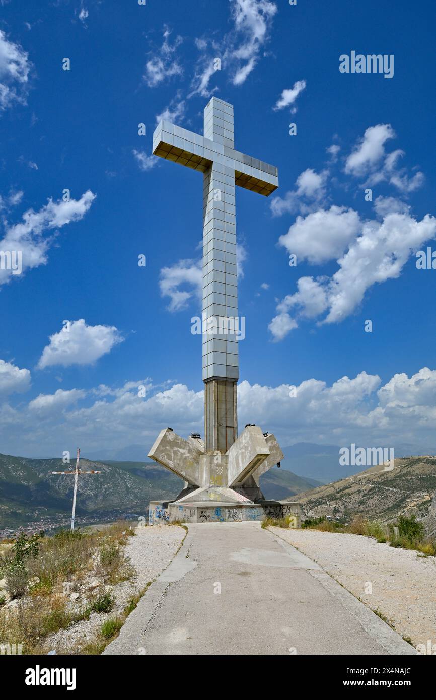 Millennium Cross, 33 meters high, constructed in 2002 to represent 2000 ...