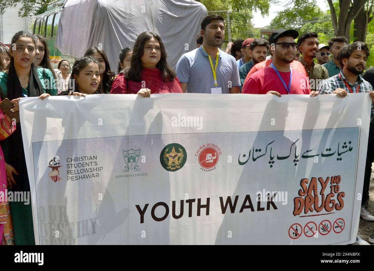 Students and participants are holding awareness youth walk against ...