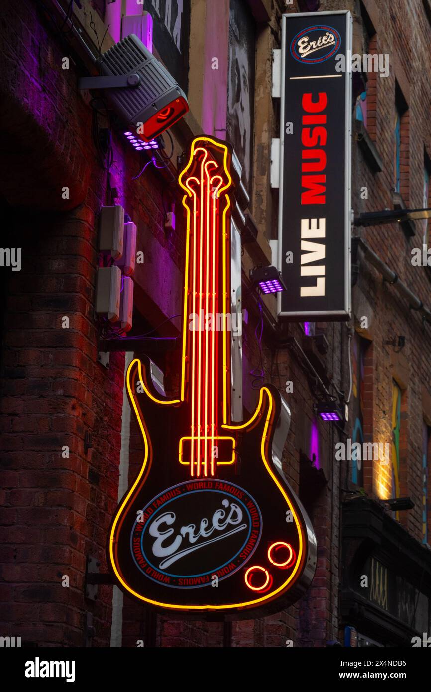 Eric's Music Bar on Mathew Street in Liverpool Stock Photo - Alamy