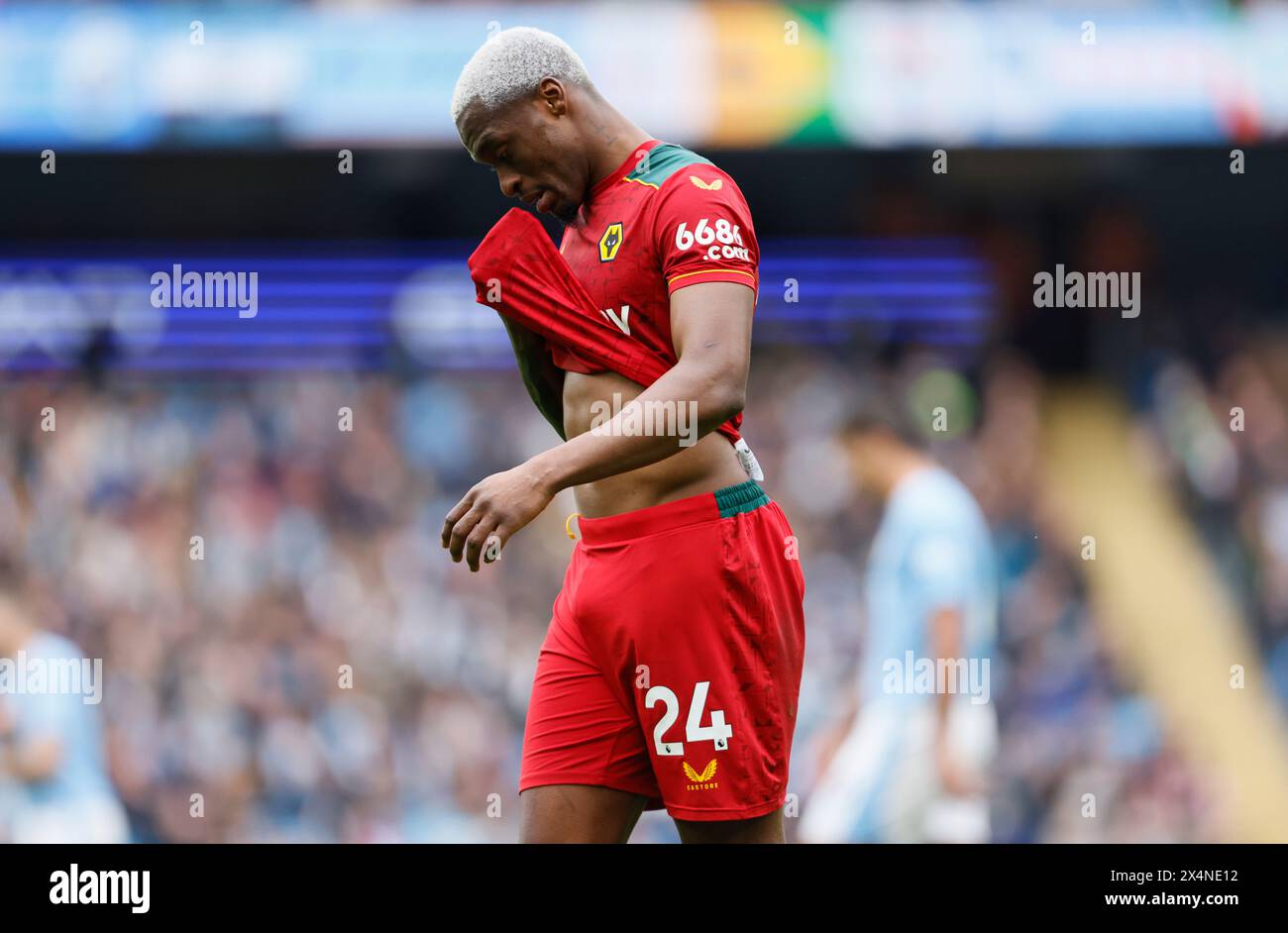 Wolverhampton Wanderers' Toti Gomes appears dejected during the Premier ...
