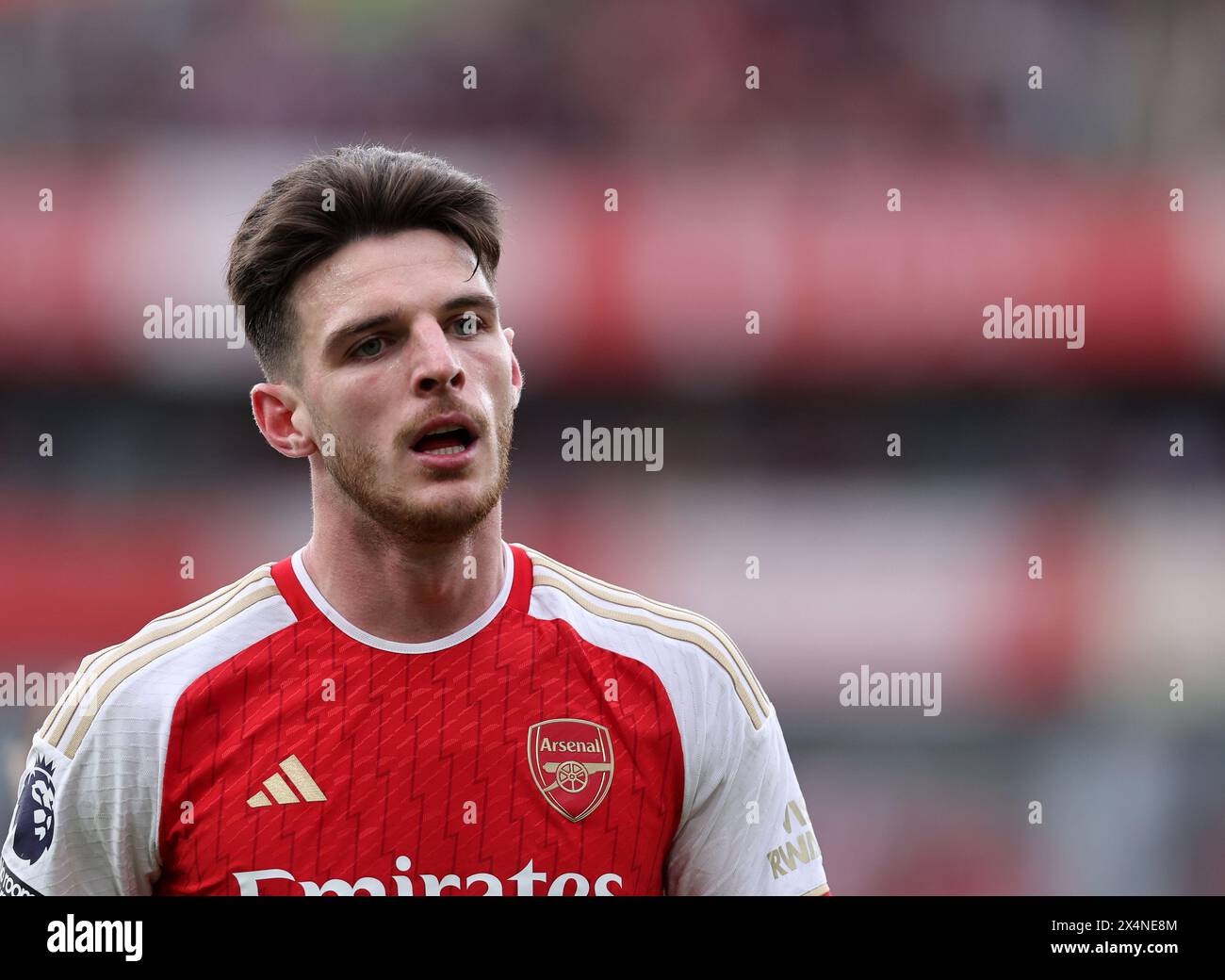 London, UK. 4th May, 2024. Declan Rice of Arsenal during the Premier ...