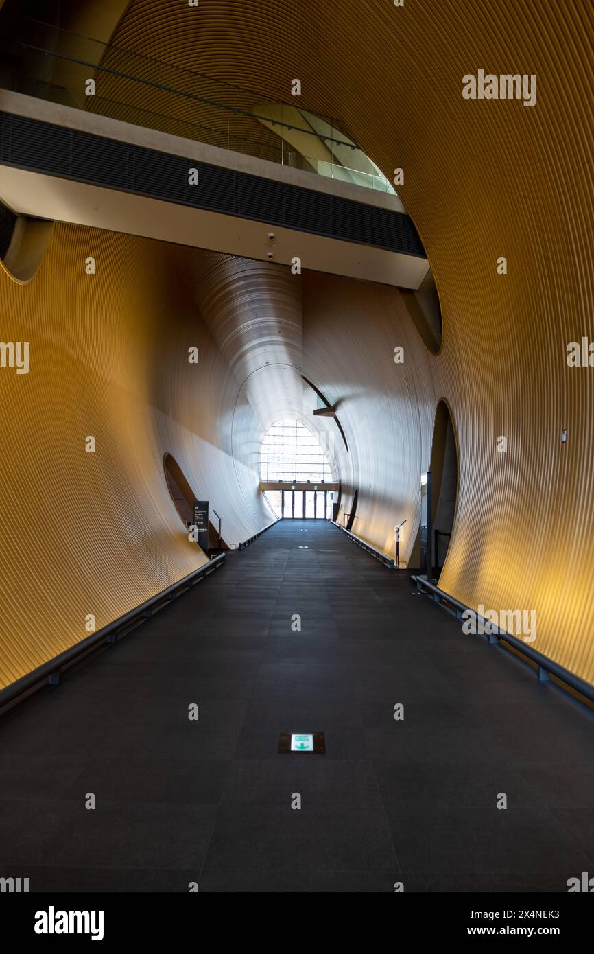 Seoul, South Korea - 21 March 2024: Tube, a pathway inside LG Arts ...