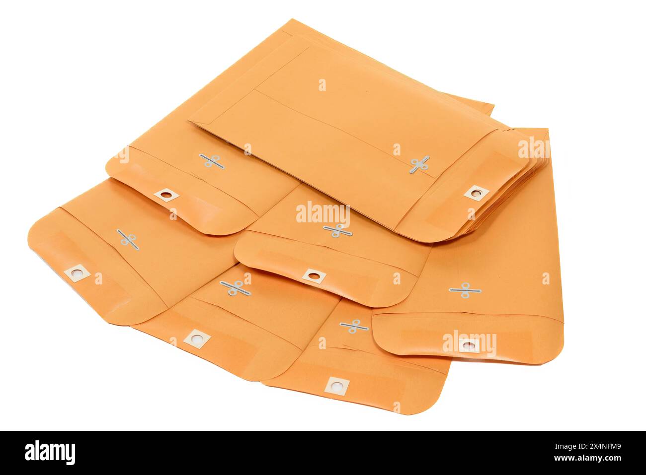 Stack of envelopes on white hi-res stock photography and images - Alamy