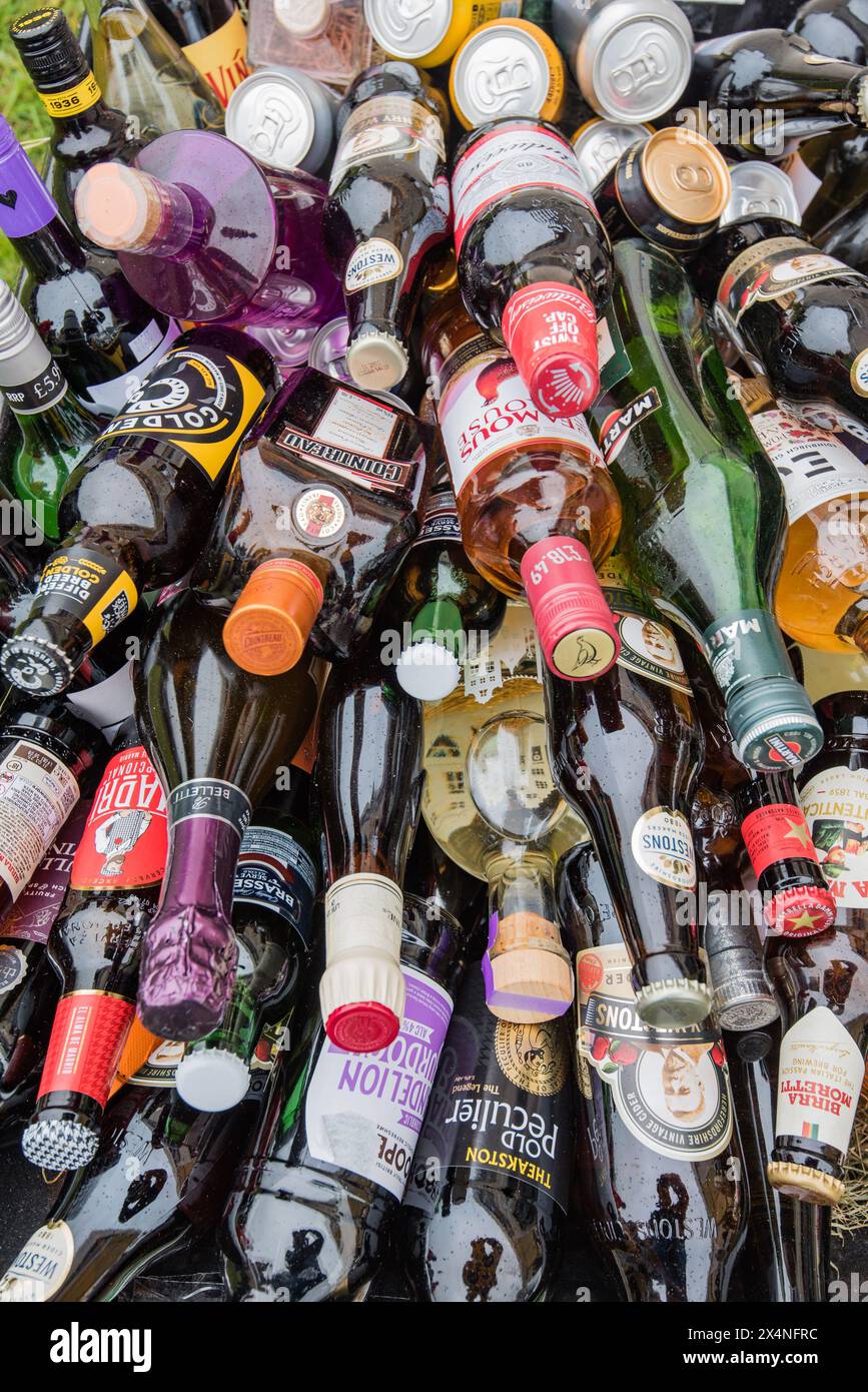 Long Preston May Day celebrations May4th, 2024. A barrowload of booze ...