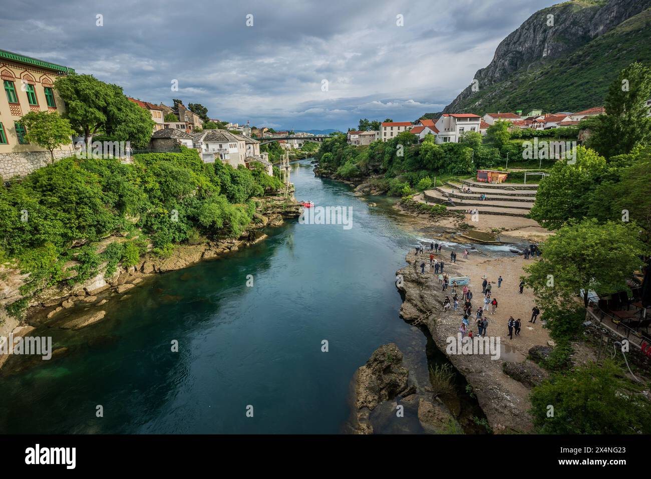 Mostar, Bosnia And Herzegovina. 04th May, 2024. After the afternoon ...