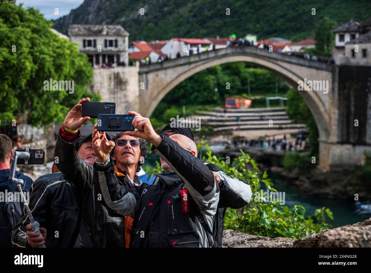 Mostar, Bosnia And Herzegovina. 04th May, 2024. After the afternoon ...