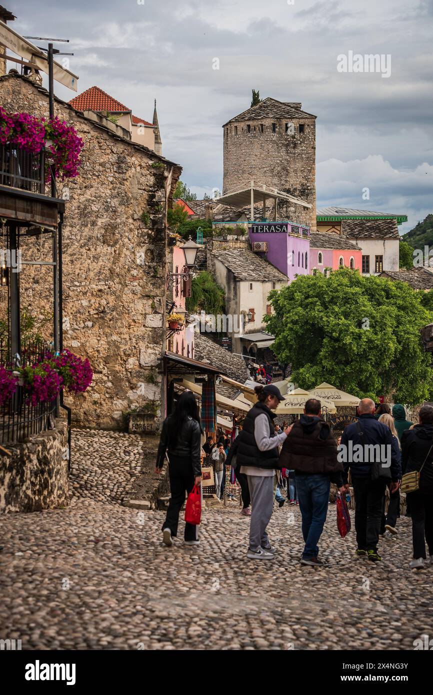 Mostar, Bosnia And Herzegovina. 04th May, 2024. After the afternoon ...