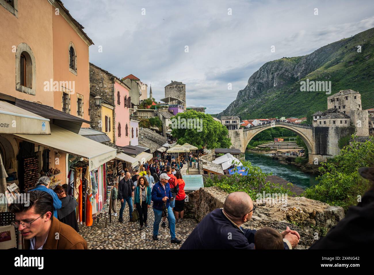 Mostar, Bosnia And Herzegovina. 04th May, 2024. After the afternoon ...