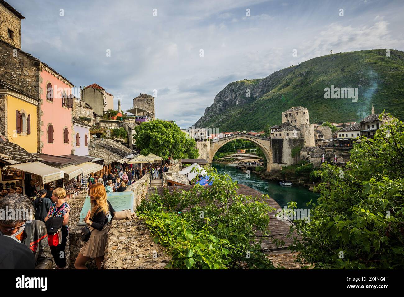 Mostar, Bosnia And Herzegovina. 04th May, 2024. After the afternoon ...