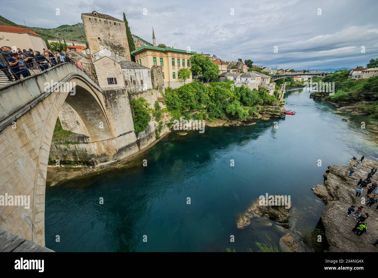 Mostar, Bosnia And Herzegovina. 04th May, 2024. After the afternoon ...