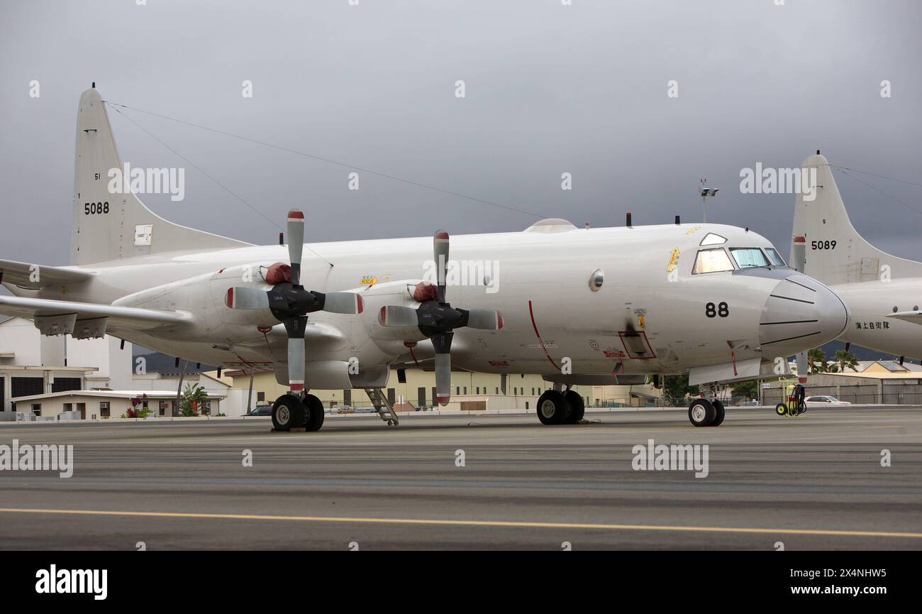 Seefernaufklärer vom Typ Lockheed P3 Orion der Japan Maritime Self ...