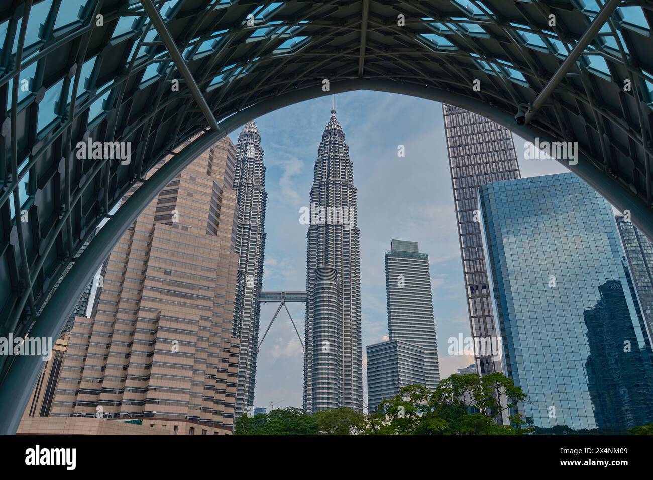 Saloma Link bridge in Kuala Lumpur, Malaysia is a 69 meters combined ...