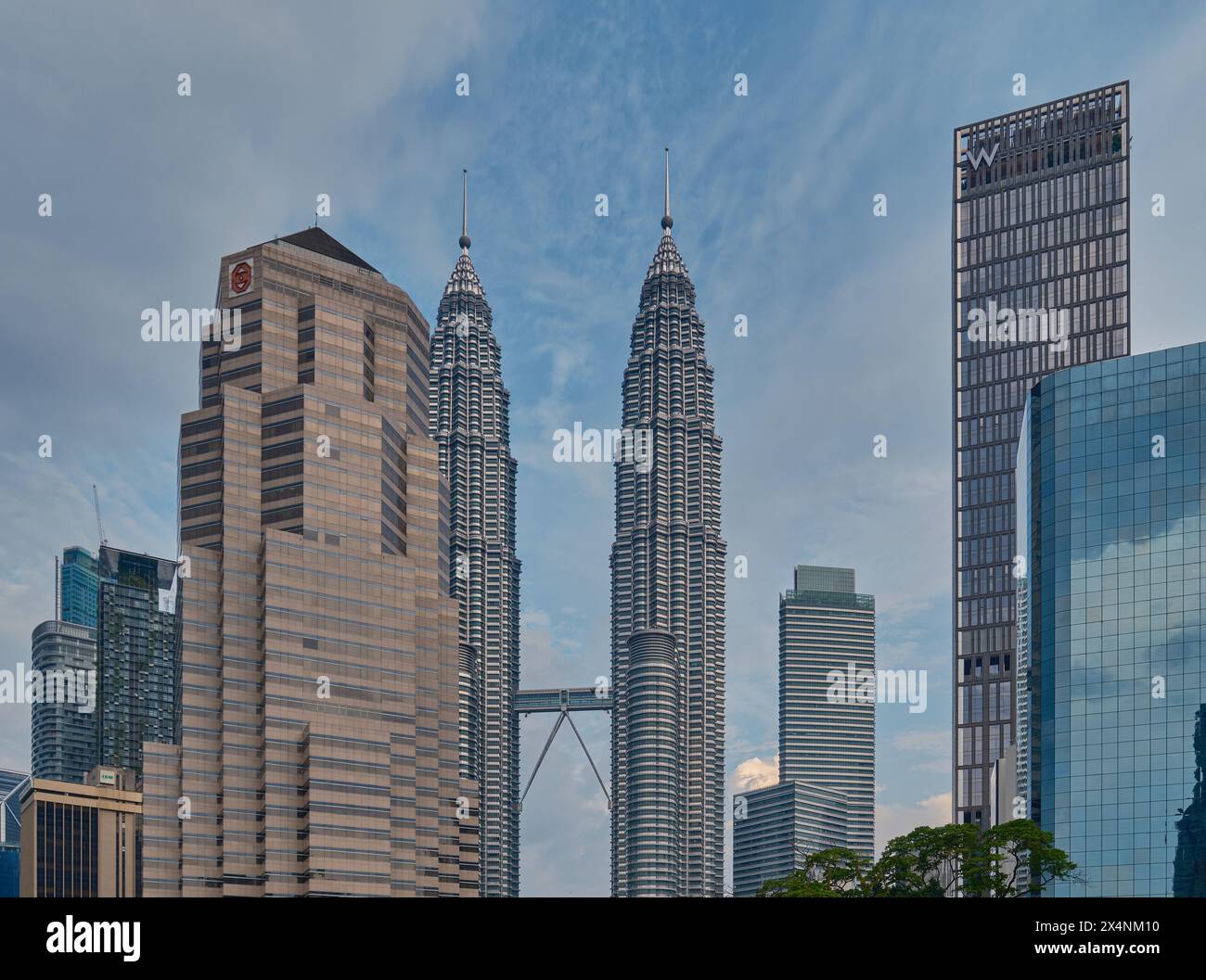 Kuala Lumpur , Malaysia skyline from Saloma Link bridge across the ...