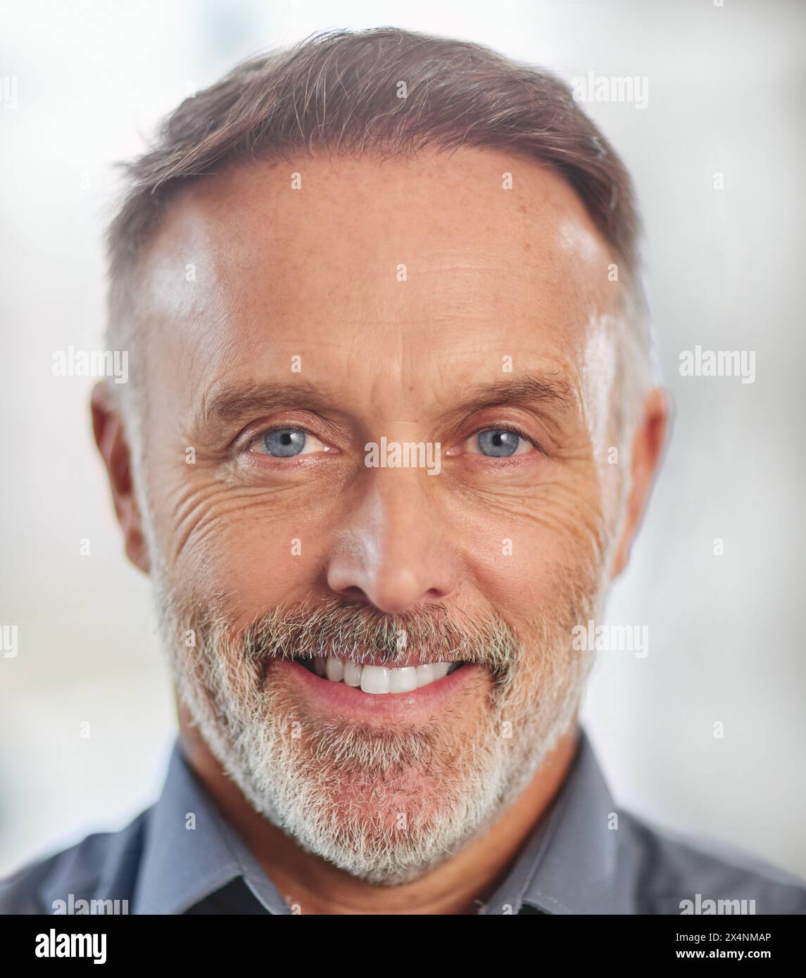 Mature, businessman and happy portrait of ceo in office with pride and ...