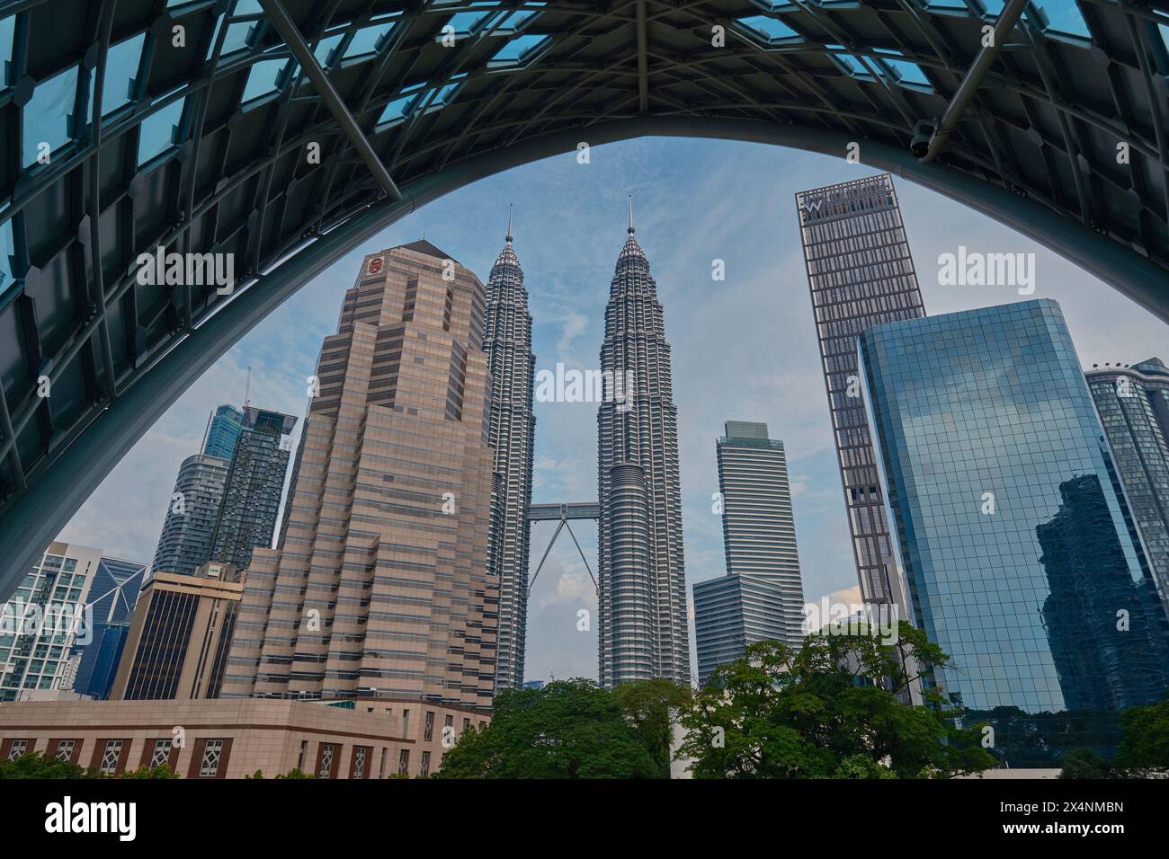 Saloma Link bridge in Kuala Lumpur, Malaysia is a 69 meters combined ...