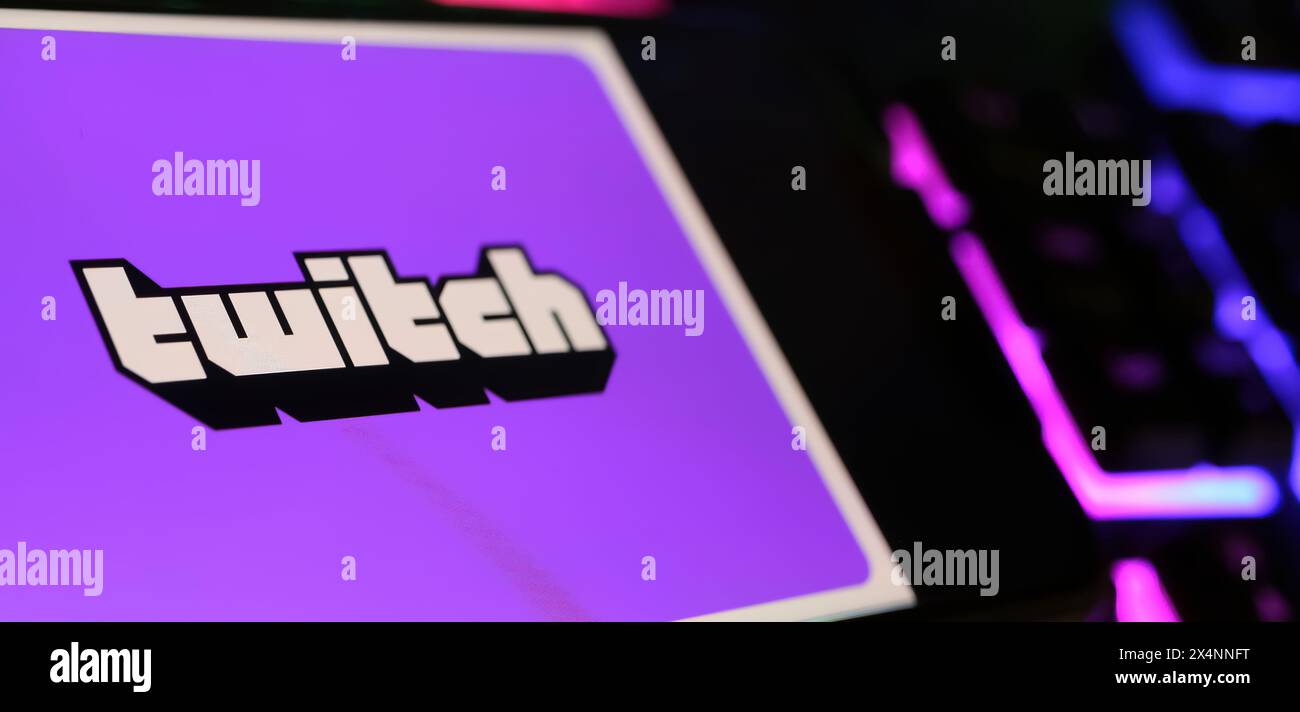 Twitch live streaming service hi-res stock photography and images - Alamy