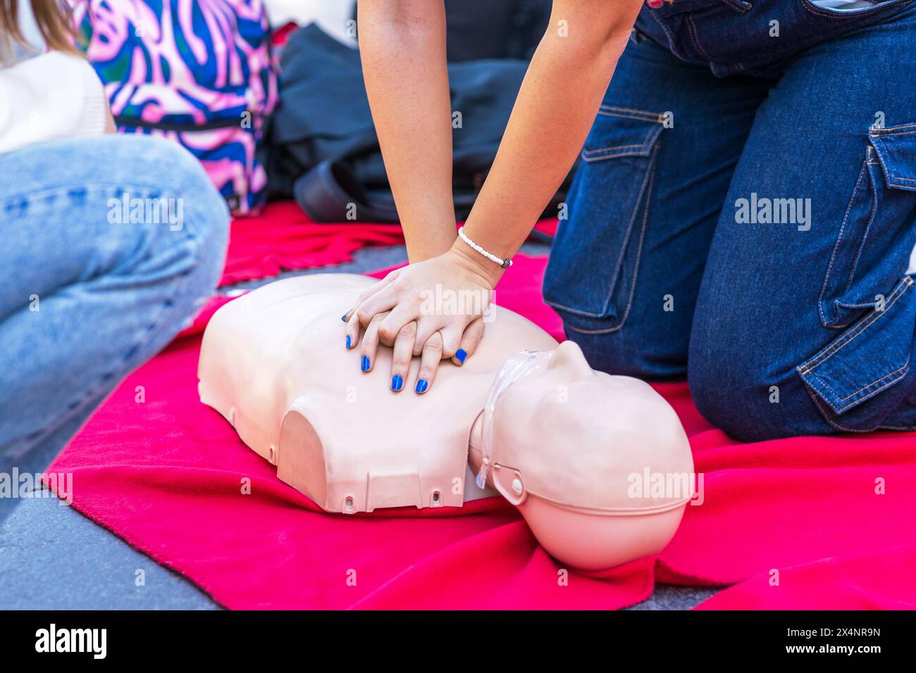 First aid and CPR course Stock Photo - Alamy