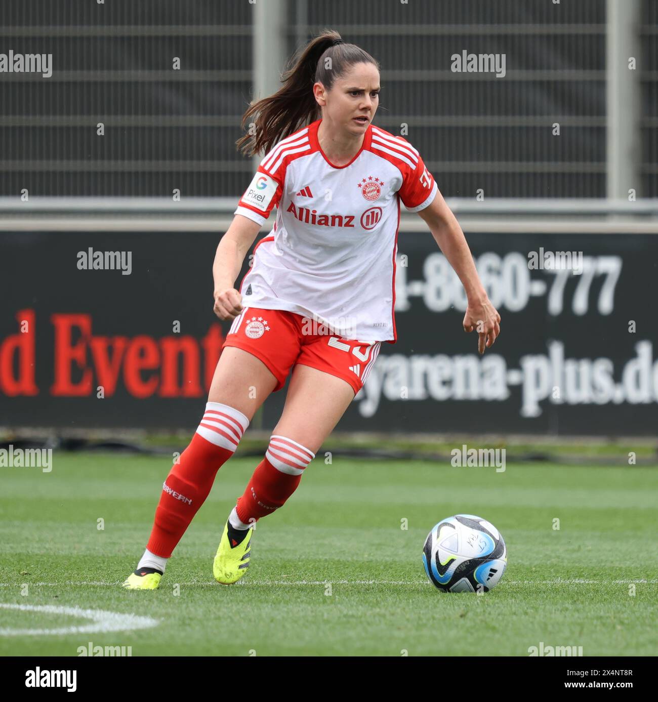 Sarah Zadrazil (Munich), Leverkusen, Germany. 04th May, 2024. Women's ...