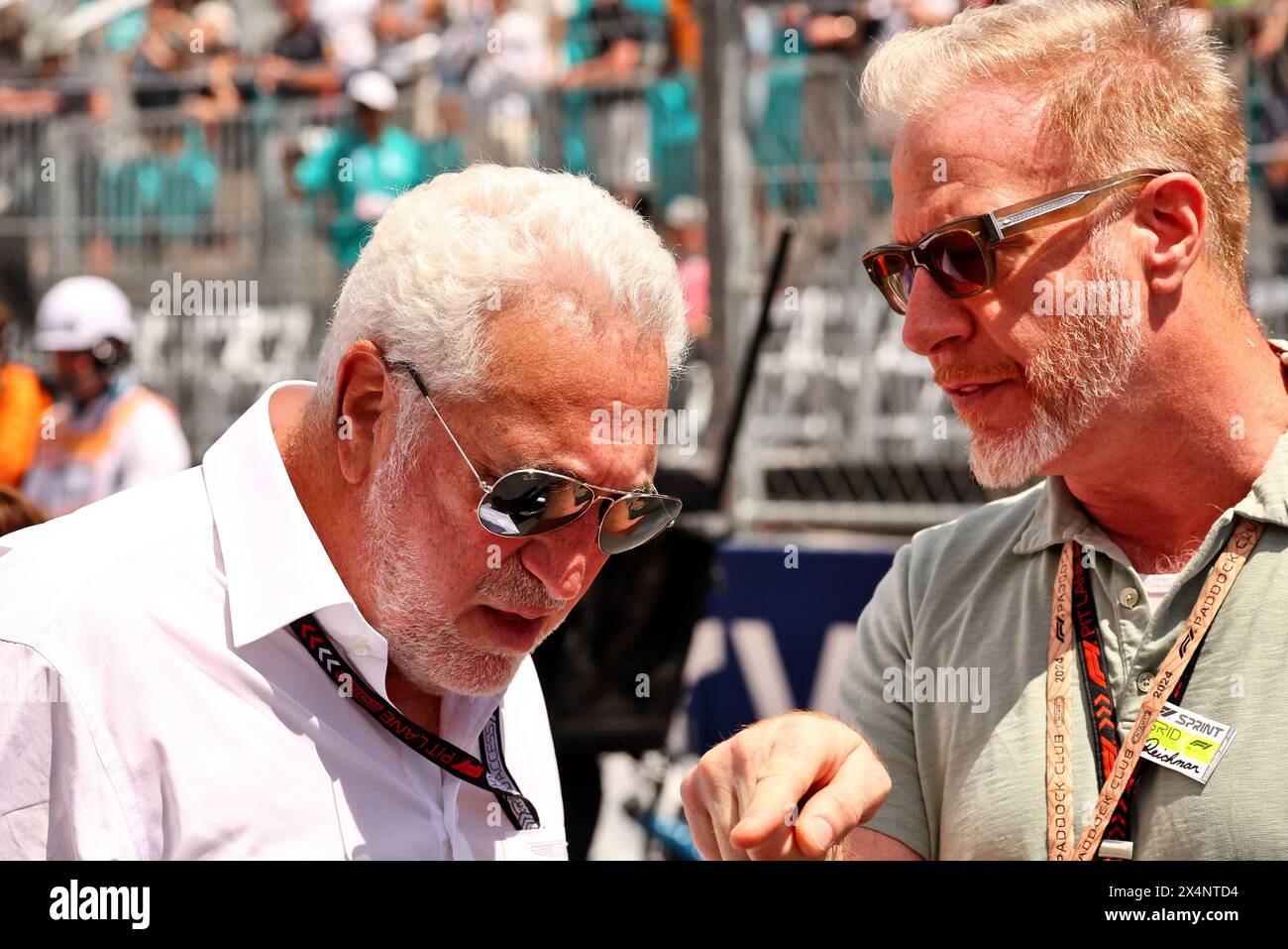 Miami, USA. 04th May, 2024. (L to R): Lawrence Stroll (CDN) Aston ...