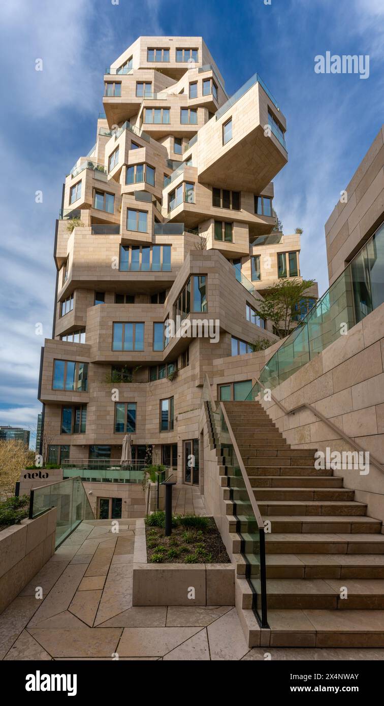 Amsterdam, The Netherlands, 07.04.2024, Iconic residential and office ...