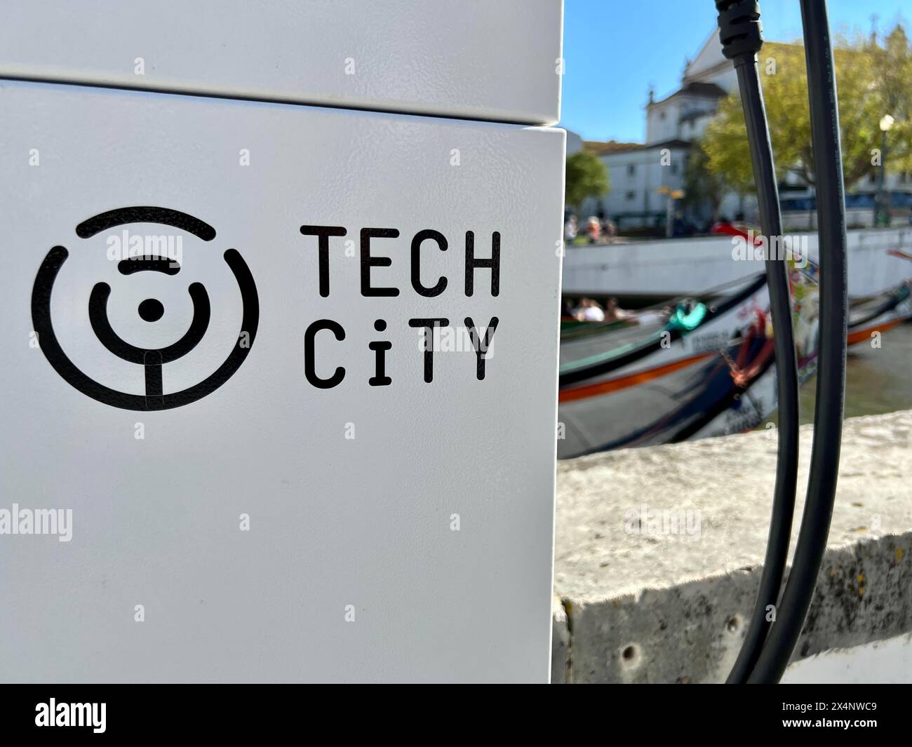 Electric vehicle charging station, Close up of electric vehicle ...
