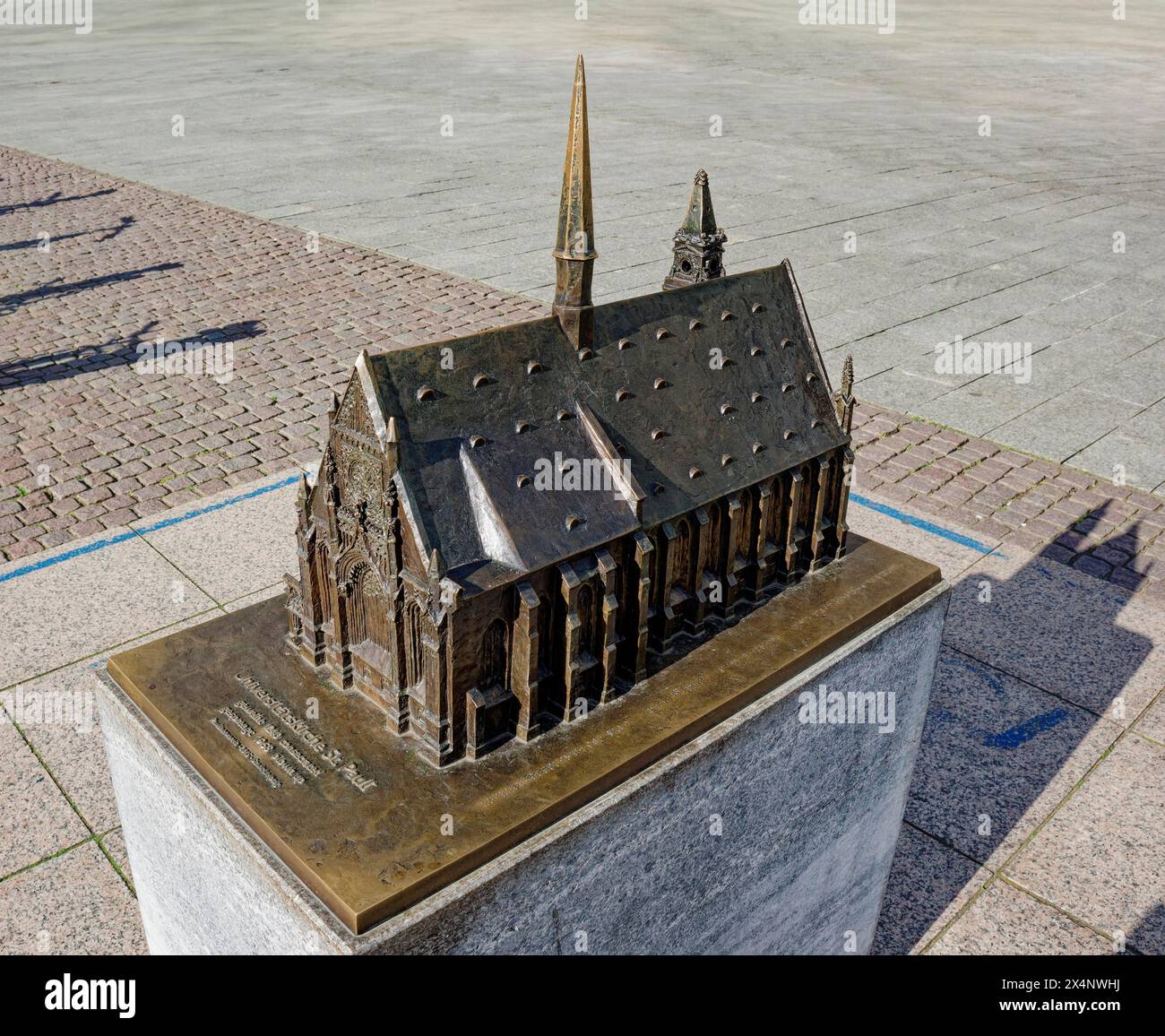 Model of the Paulinerkirche, also known as St Pauli's University Church ...