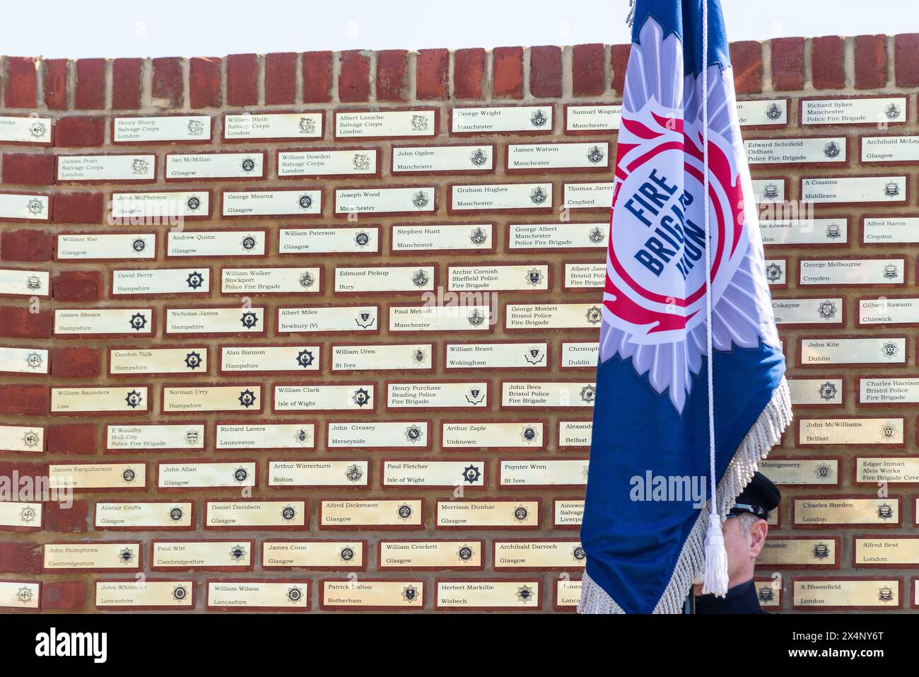 Unveiling and opening of the National Red Plaque Fire Service Memorial ...