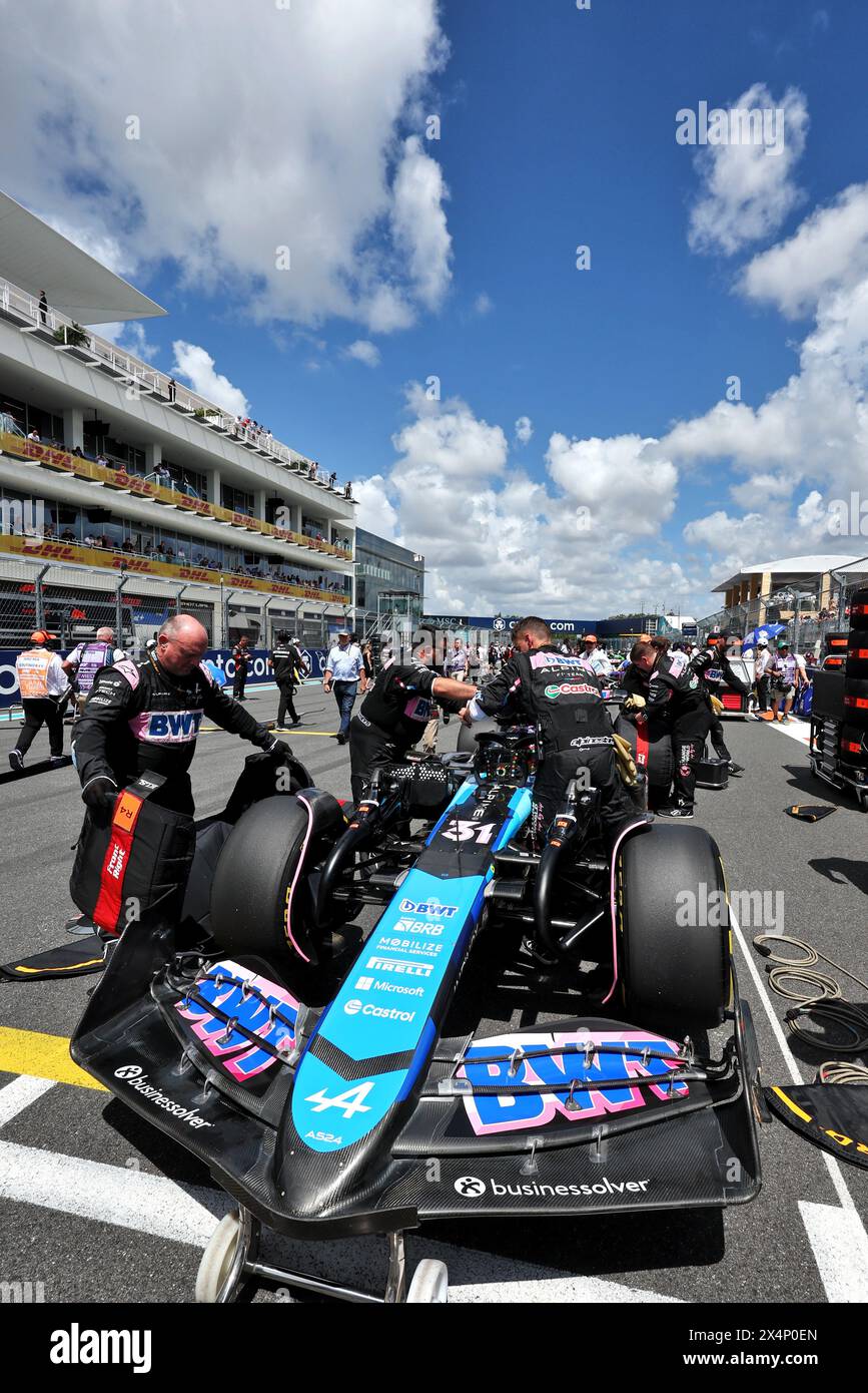 Miami, USA. 04th May, 2024. Esteban Ocon (FRA) Alpine F1 Team A524 on ...