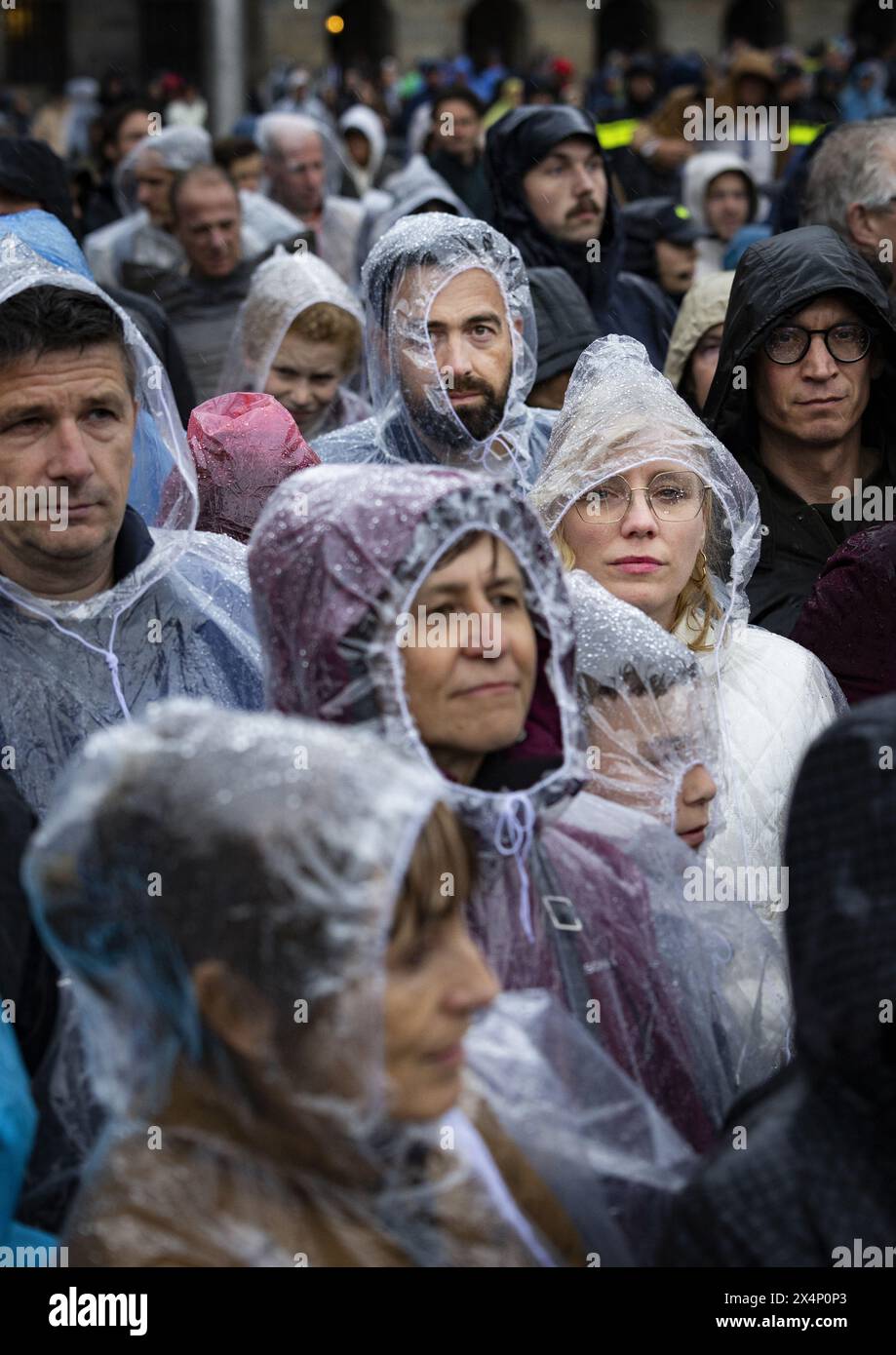 AMSTERDAM - Visitors on Dam Square prior to the National Commemoration ...