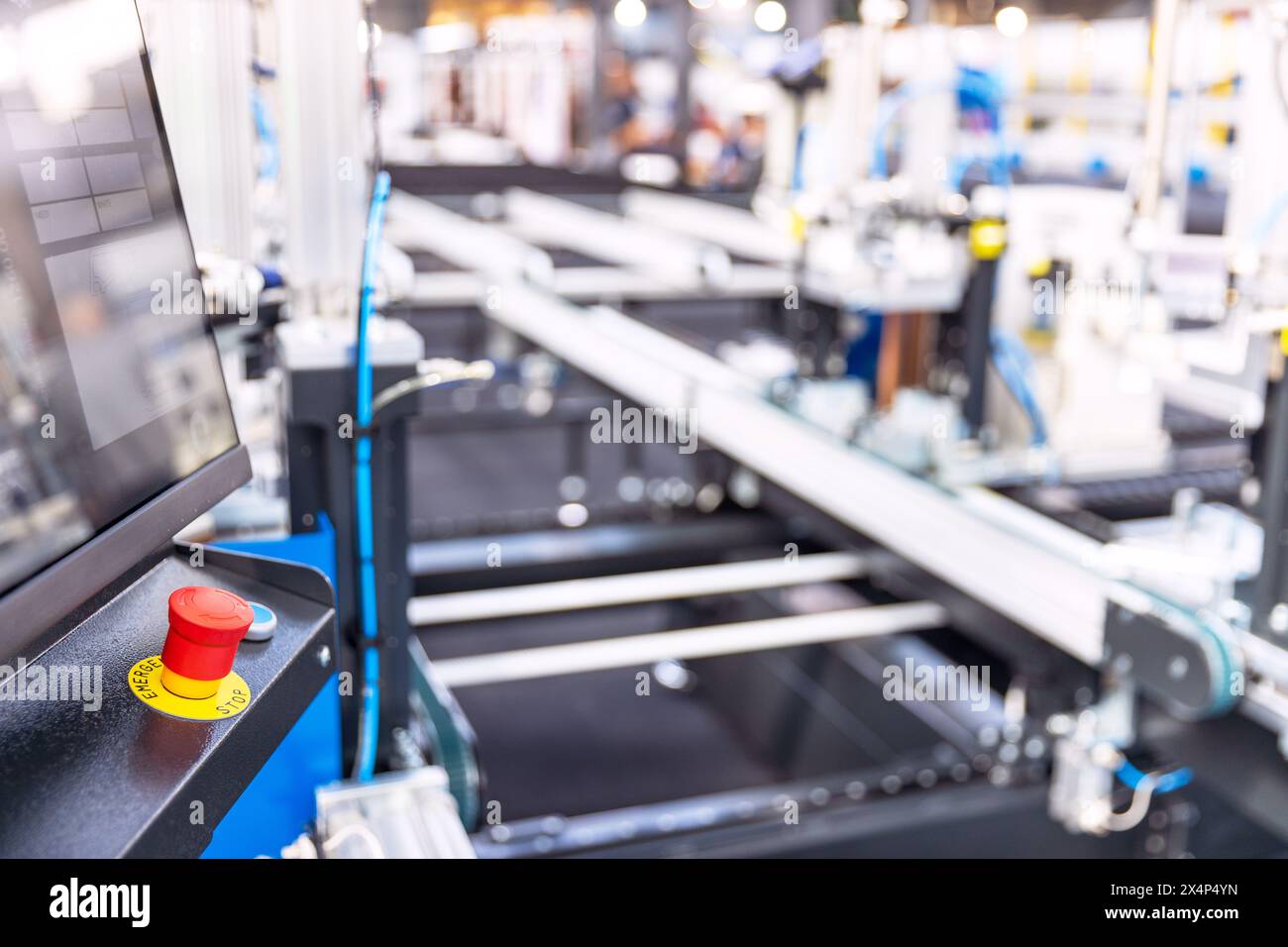 Empty production line in the factory as a metaphor of the global ...