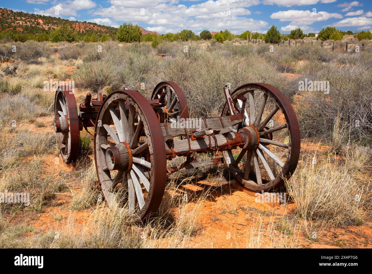 Wagon, Pipe Spring National Monument, Arizona Stock Photo - Alamy