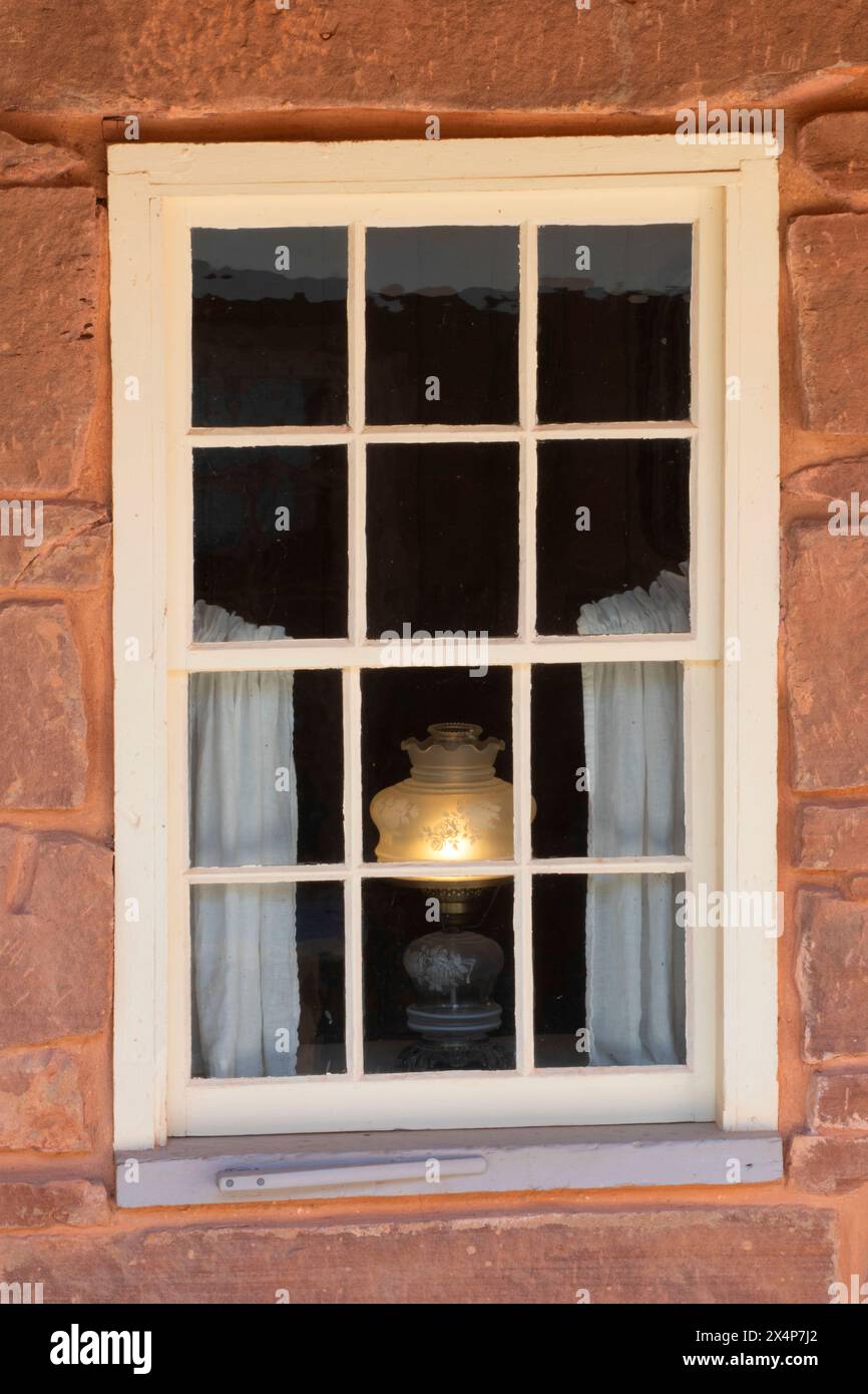 Winsor Castle window, Pipe Spring National Monument, Arizona Stock ...