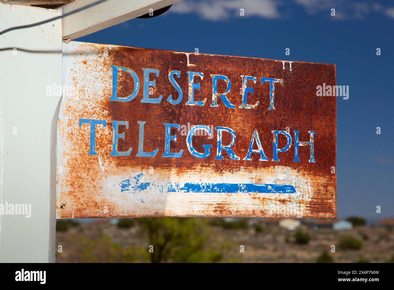 Winsor Castle telegraph sign, Pipe Spring National Monument, Arizona ...