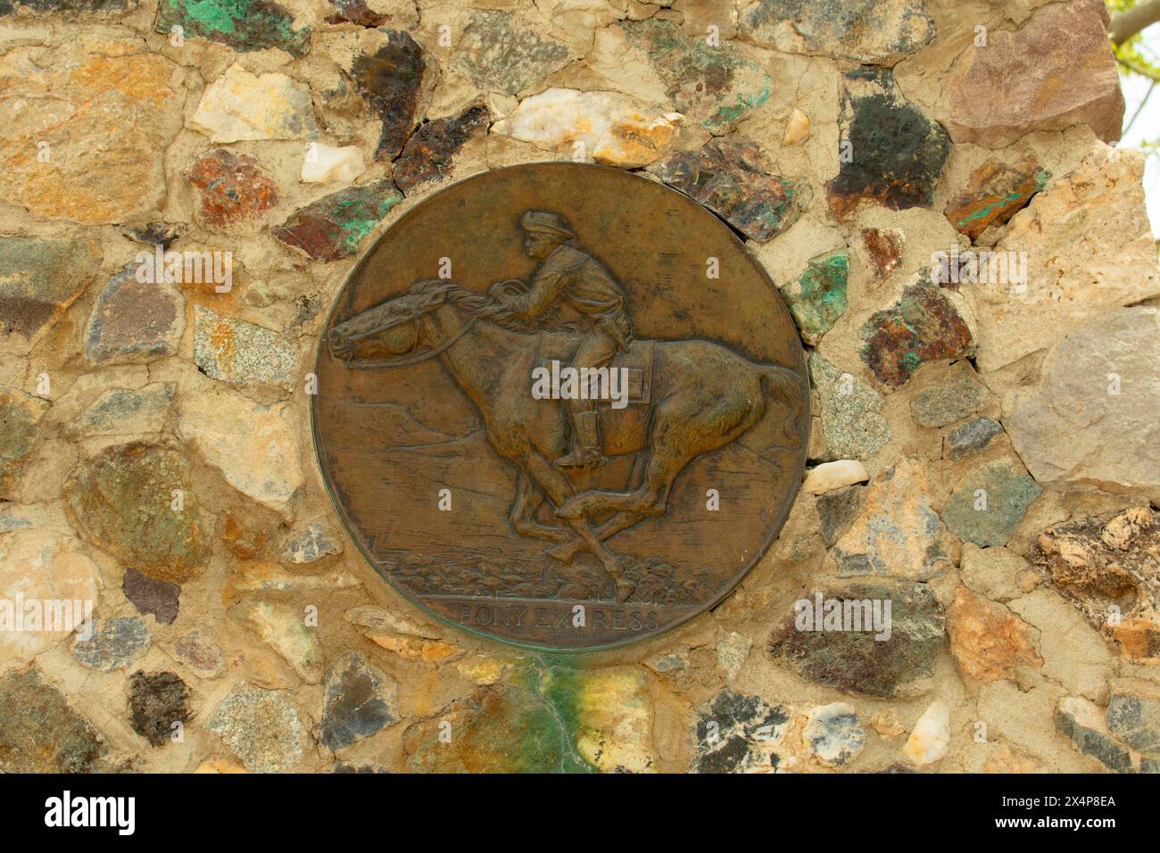 Willow Creek Station monument plaque, Pony Express National Back ...