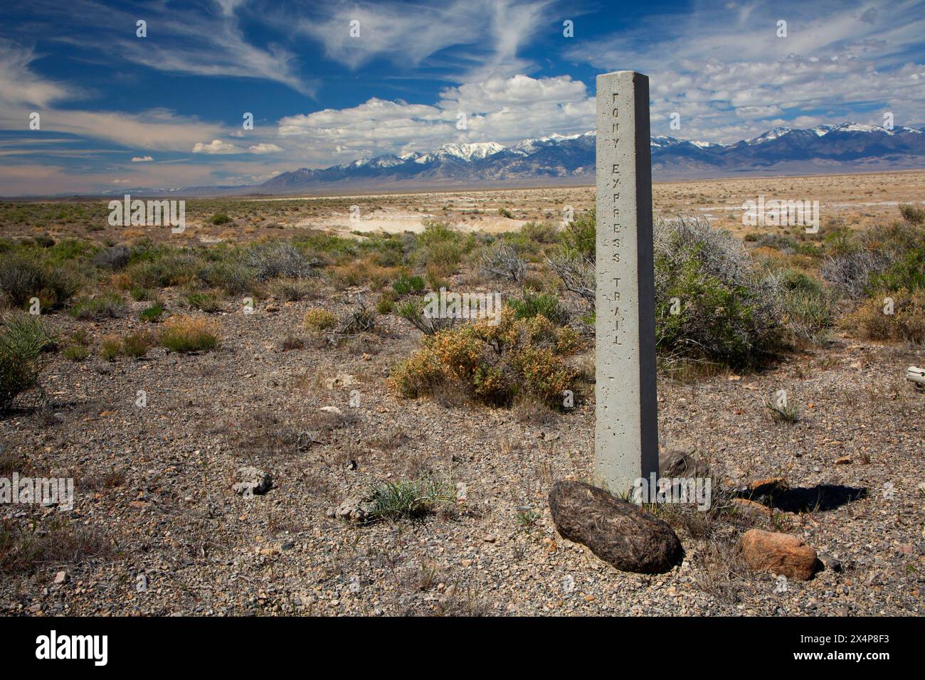 Trail marker, Pony Express National Back Country Byway, Pony Express ...