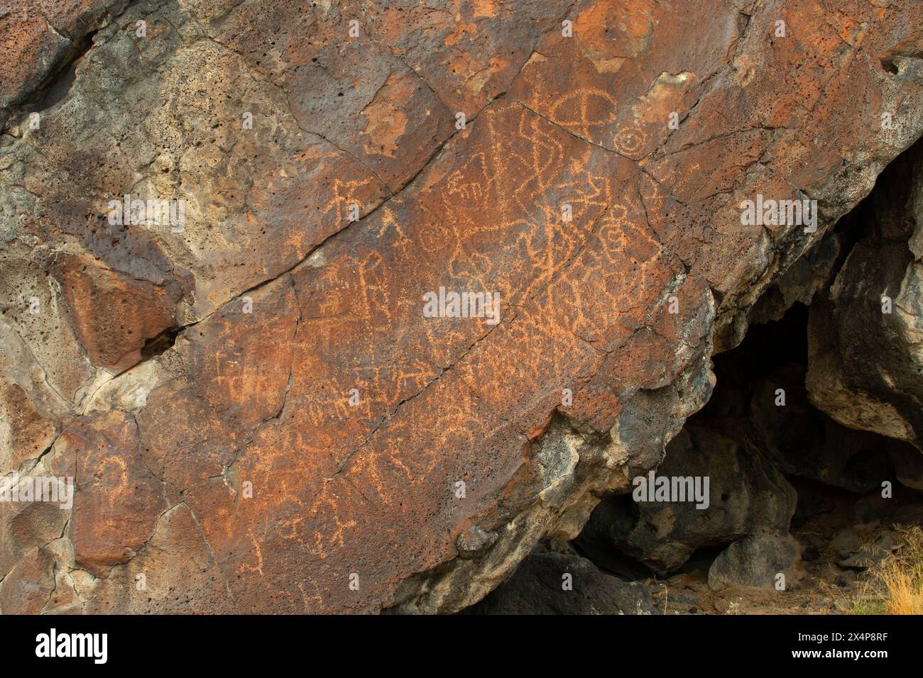 Great Stone Face petroglyphs, Pahvant Valley Heritage Trail, Millard ...