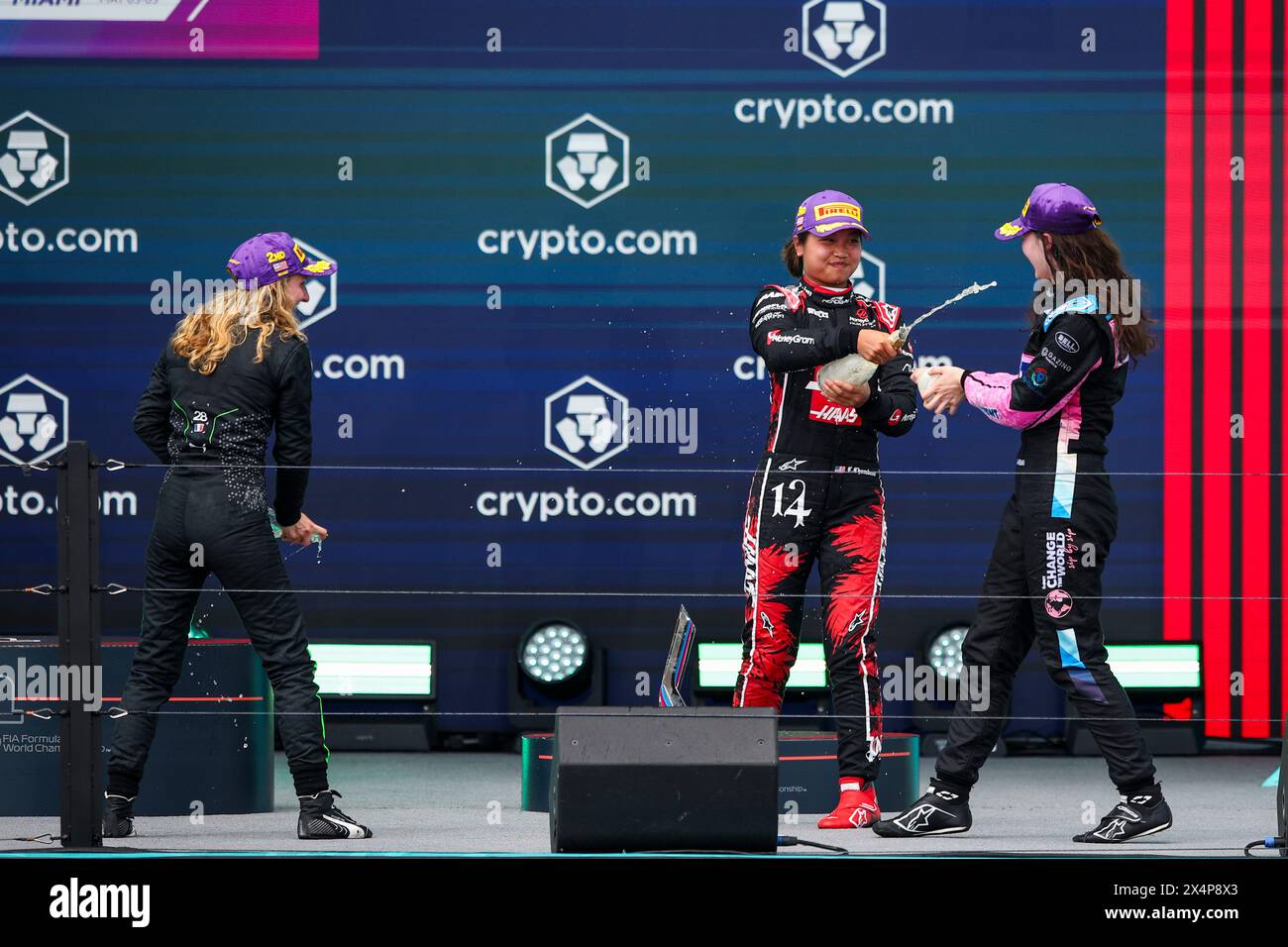 Miami, Florida, USA. 04th May, 2024. Podium, PIN Doriane (fra), Prema ...
