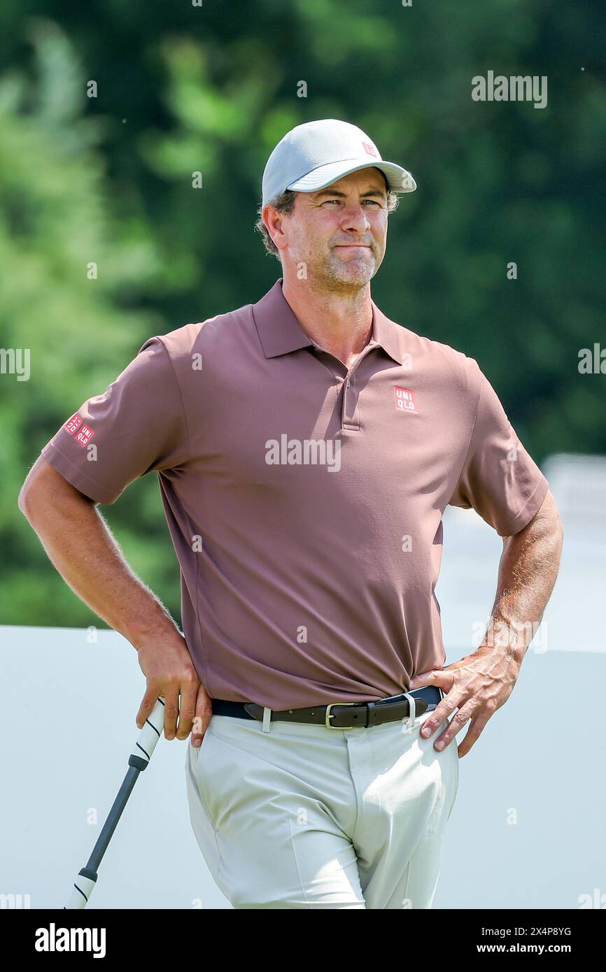 McKinney, TX, USA. 04th May, 2024. Adam Scott on the 7th hole during ...