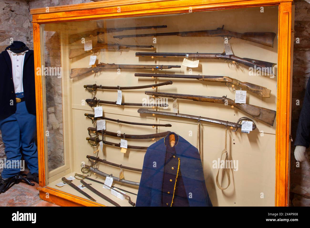 Museum weapons exhibit, Pahvant Valley Heritage Trail, Territorial ...