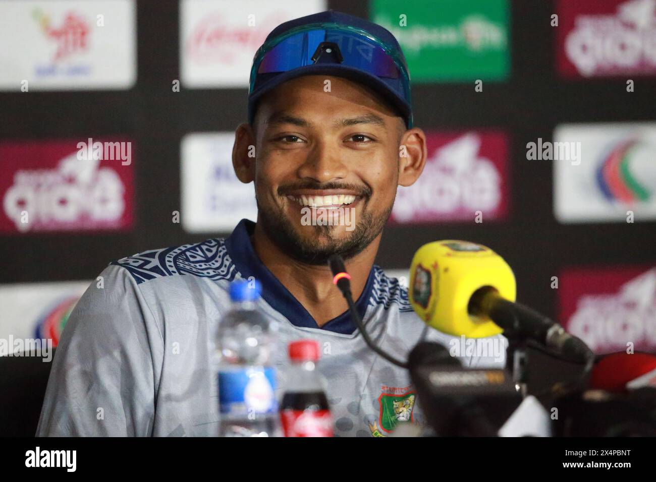 Bangladesh T20 Team Captain Najmul Hasan Shanto attends pre match press ...